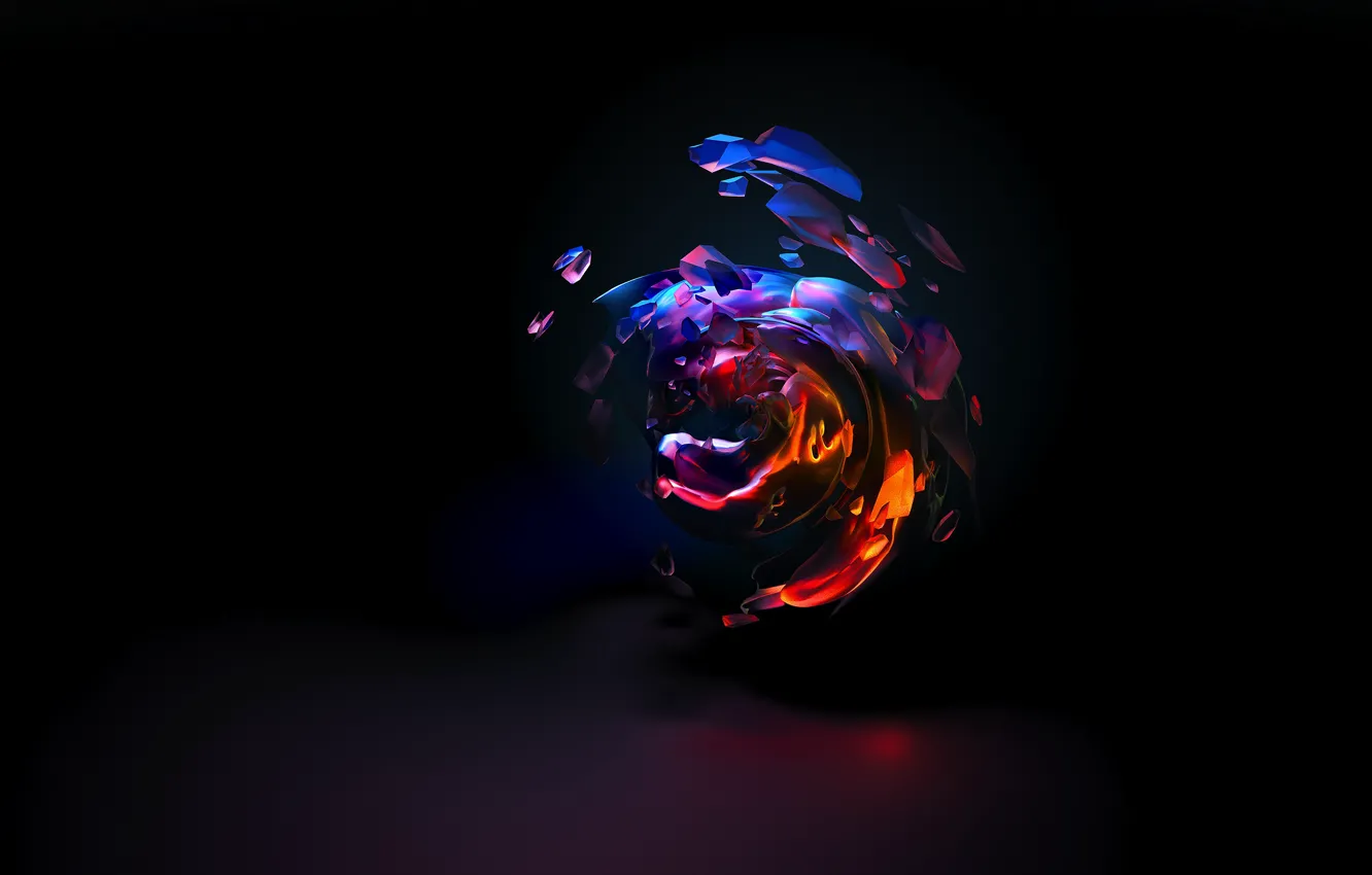 Wallpaper abstraction, rotation, vortex, black background, abstraction ...