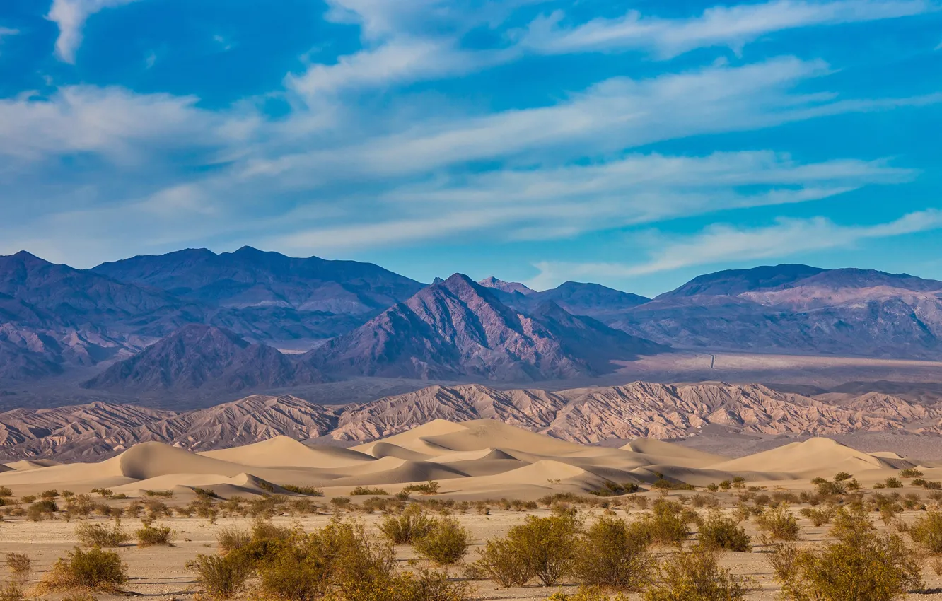 Wallpaper the sky, mountains, blue, hills, desert, the slopes, Sands ...