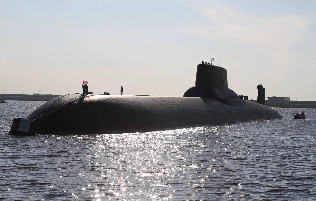 Wallpaper shark, submarine, the project 941, Dmitry Donskoy images for ...