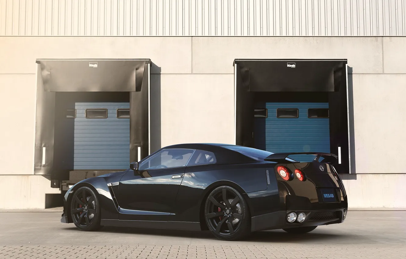 Wallpaper Nissan, GT-R, Car, Black, Sun, R35, Sport, Rear for mobile ...