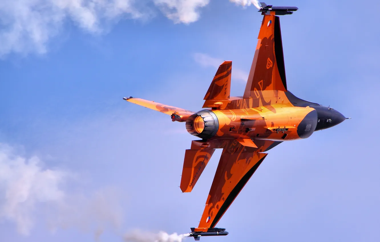 Wallpaper the sky, flight, the plane, wings, fighter for mobile and ...