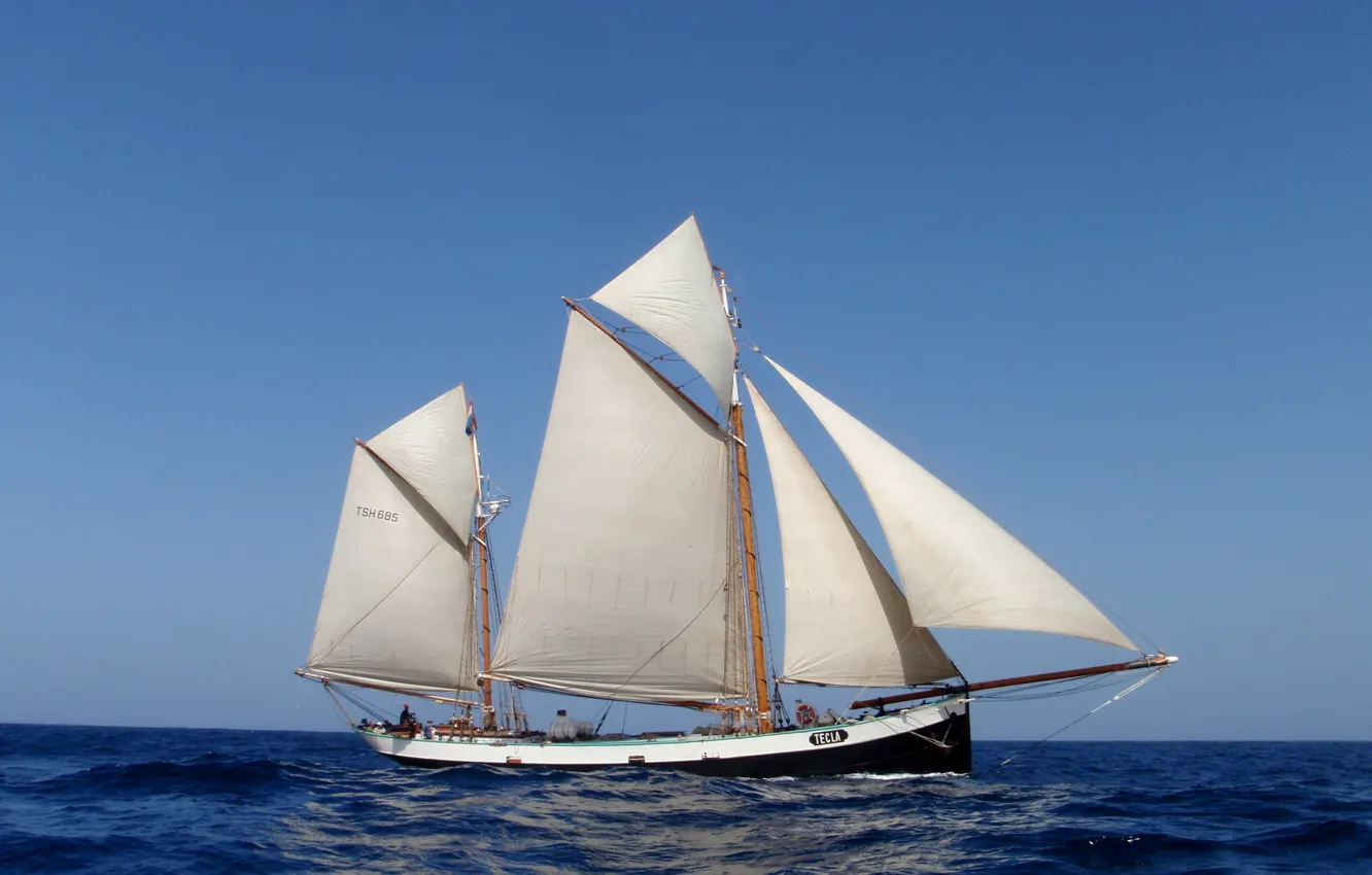 Wallpaper sea, the way, boat, sails images for desktop, section пейзажи ...