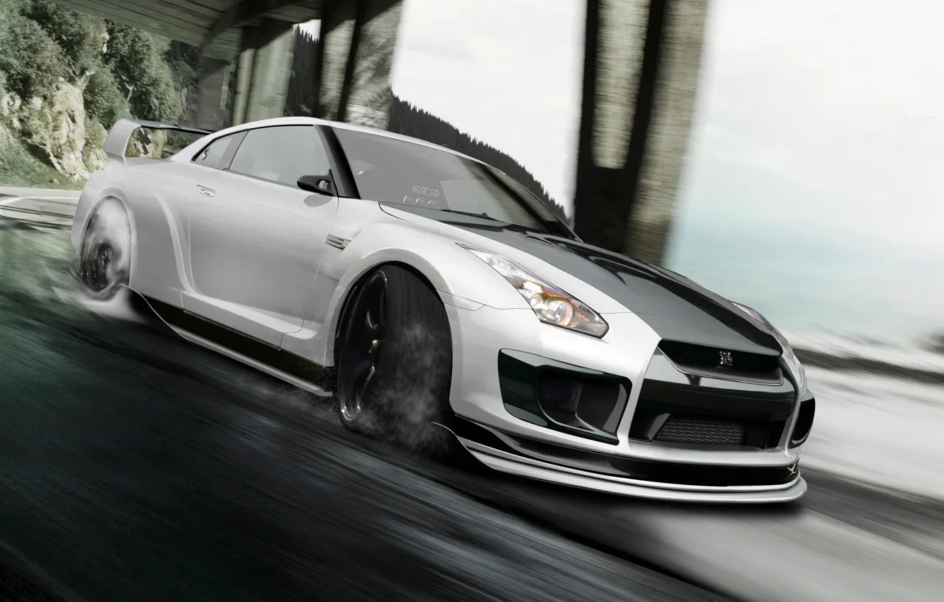 Wallpaper Nissan, gt-r, Godzilla, by hoperformance, R35 images for ...