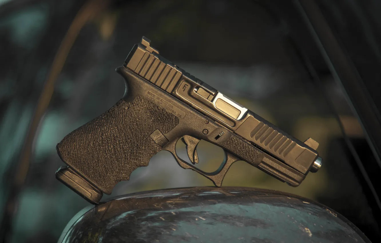 Wallpaper gun, background, Austria, Glock 19, self-loading for mobile ...
