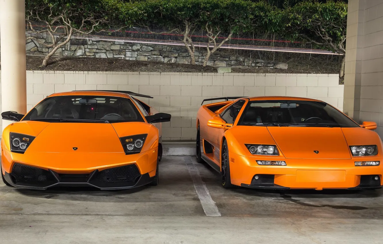 Wallpaper lamborghini, diablo, tuning, murcielago, power, speed, orange ...
