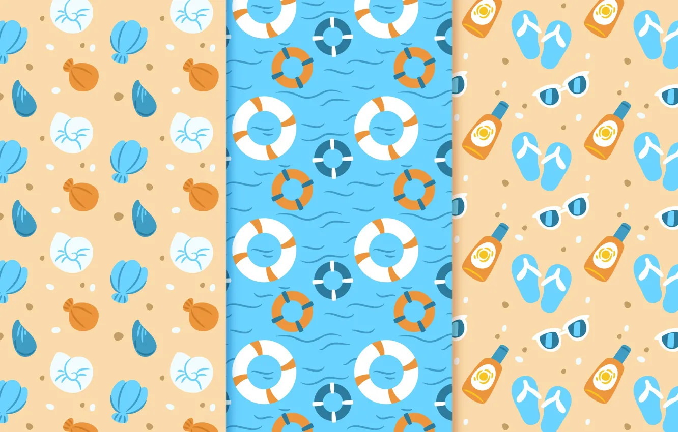 Wallpaper summer, vector, texture, summer, Beach, Sun, patterns ...