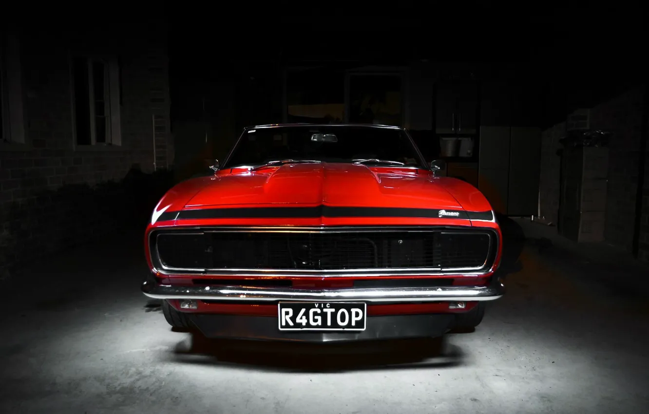 Wallpaper Chevrolet, Camaro, Red, Chevrolet, muscle car, Camaro ...