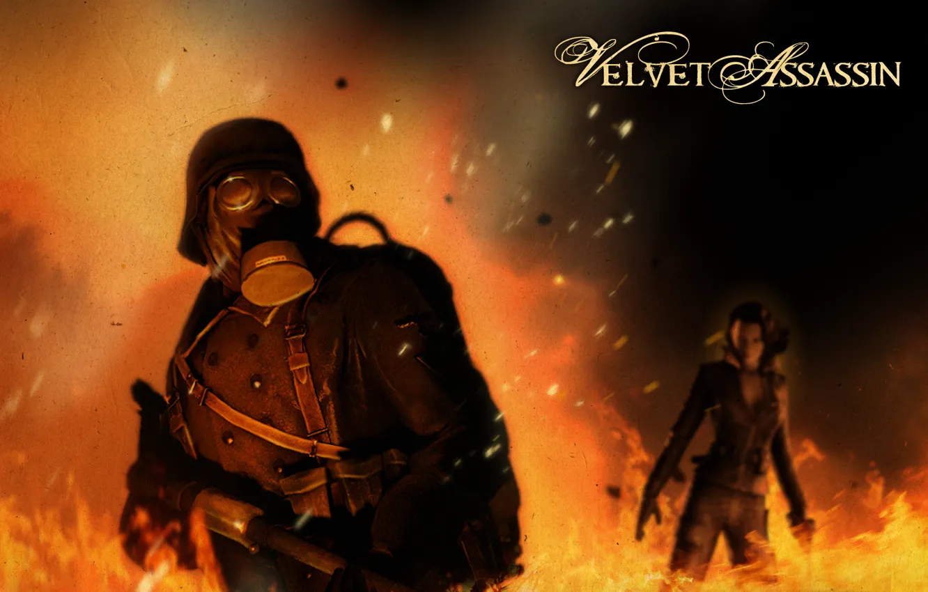 Wallpaper girl, man, Velvet Assassin, the mask for mobile and desktop ...