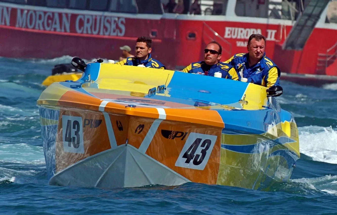 Wallpaper speed, boats, race for mobile and desktop, section спорт ...