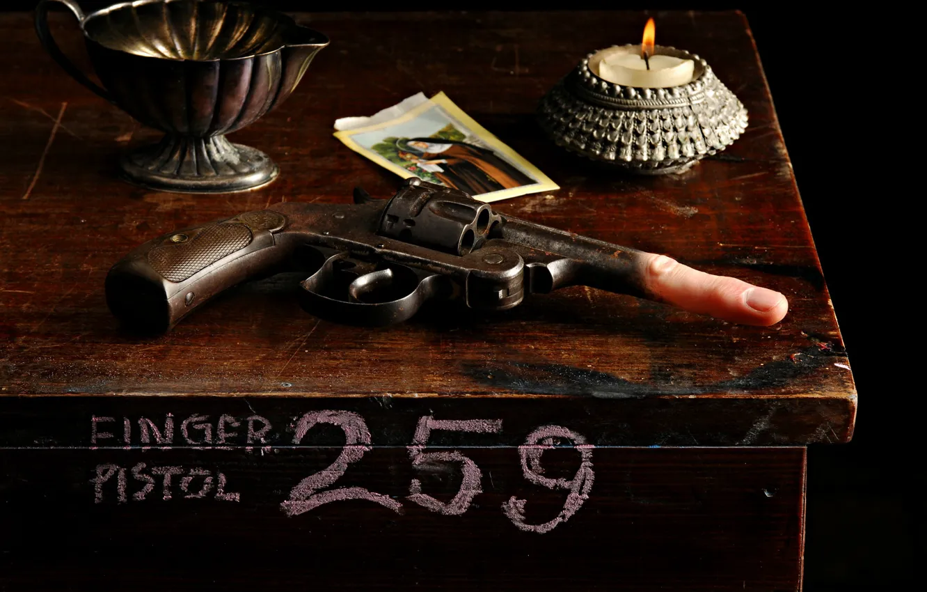 Wallpaper weapons, background, finger revolver images for desktop ...
