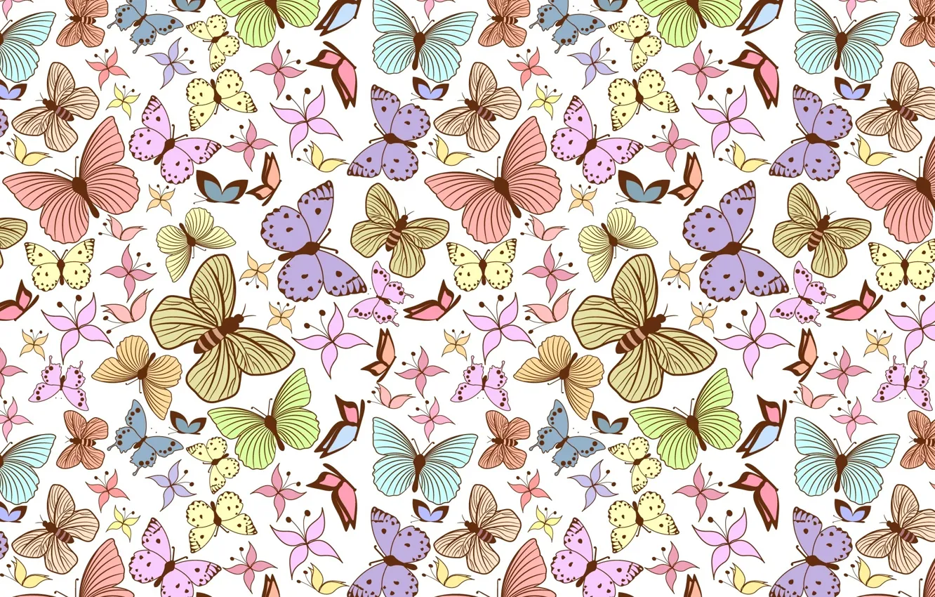 Wallpaper background, butterfly, texture, art for mobile and desktop ...