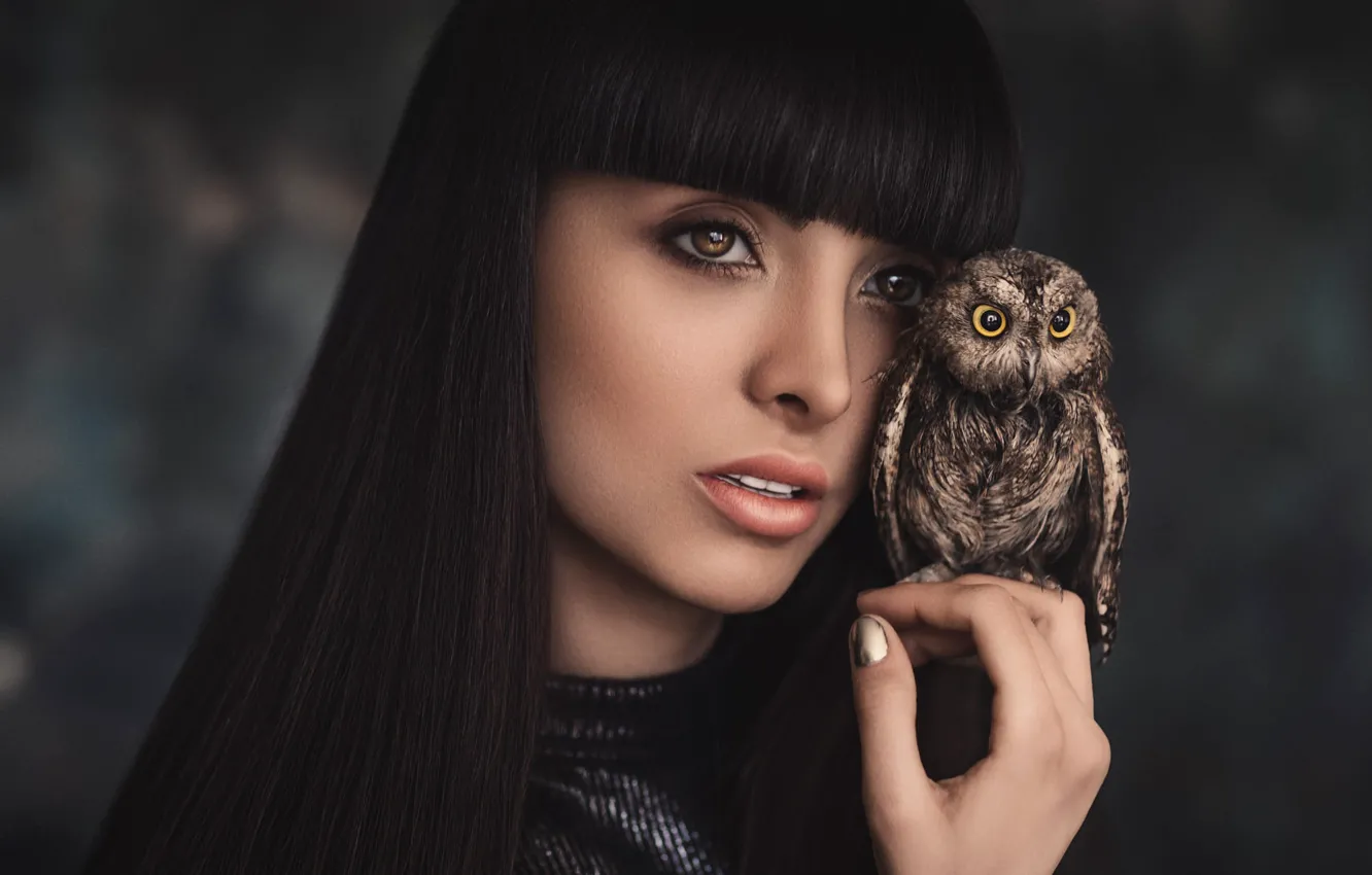 Wallpaper look, girl, face, owl, Falak Ali for mobile and desktop ...