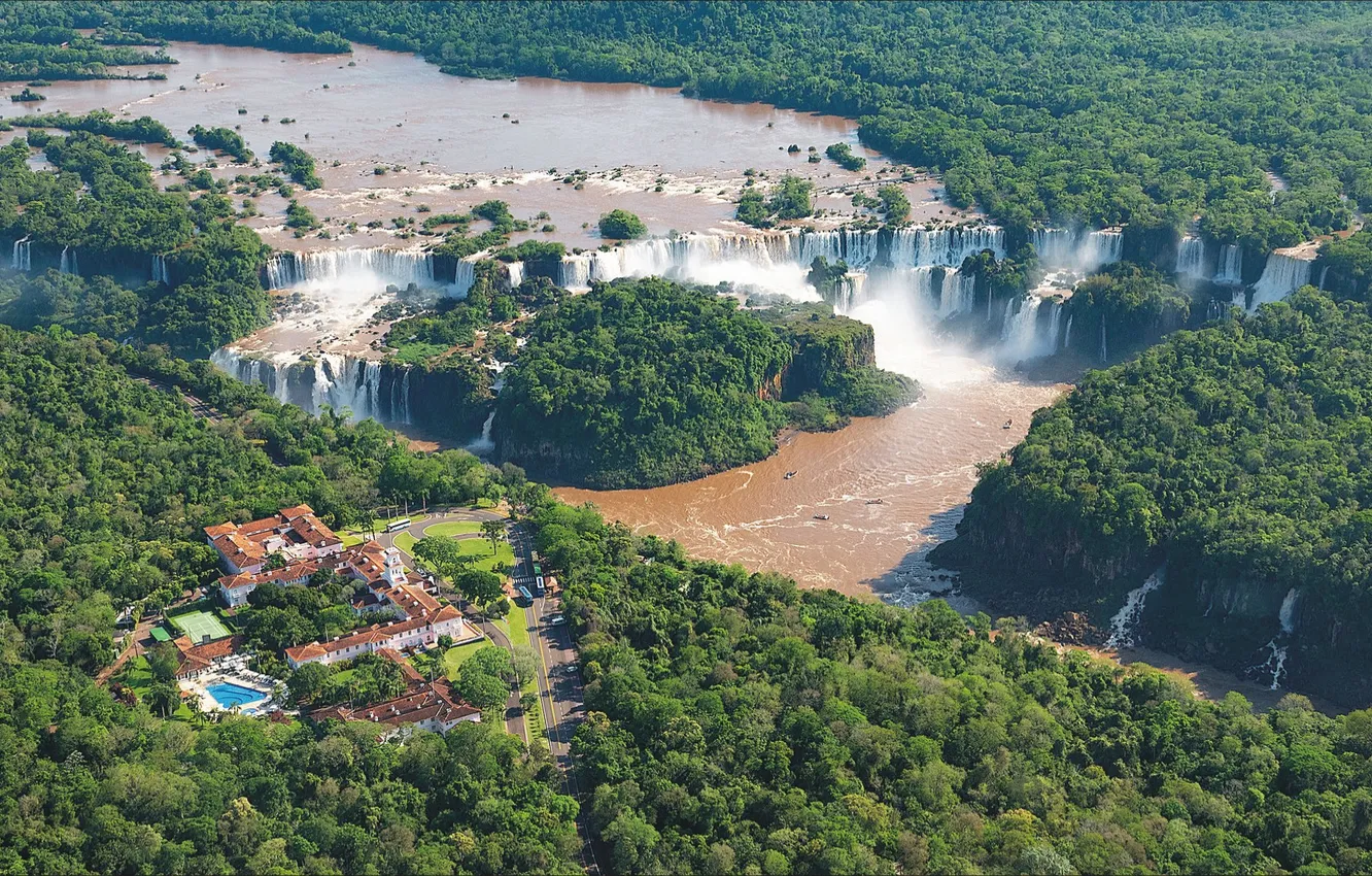 Wallpaper nature, waterfalls, Brazil for mobile and desktop, section ...