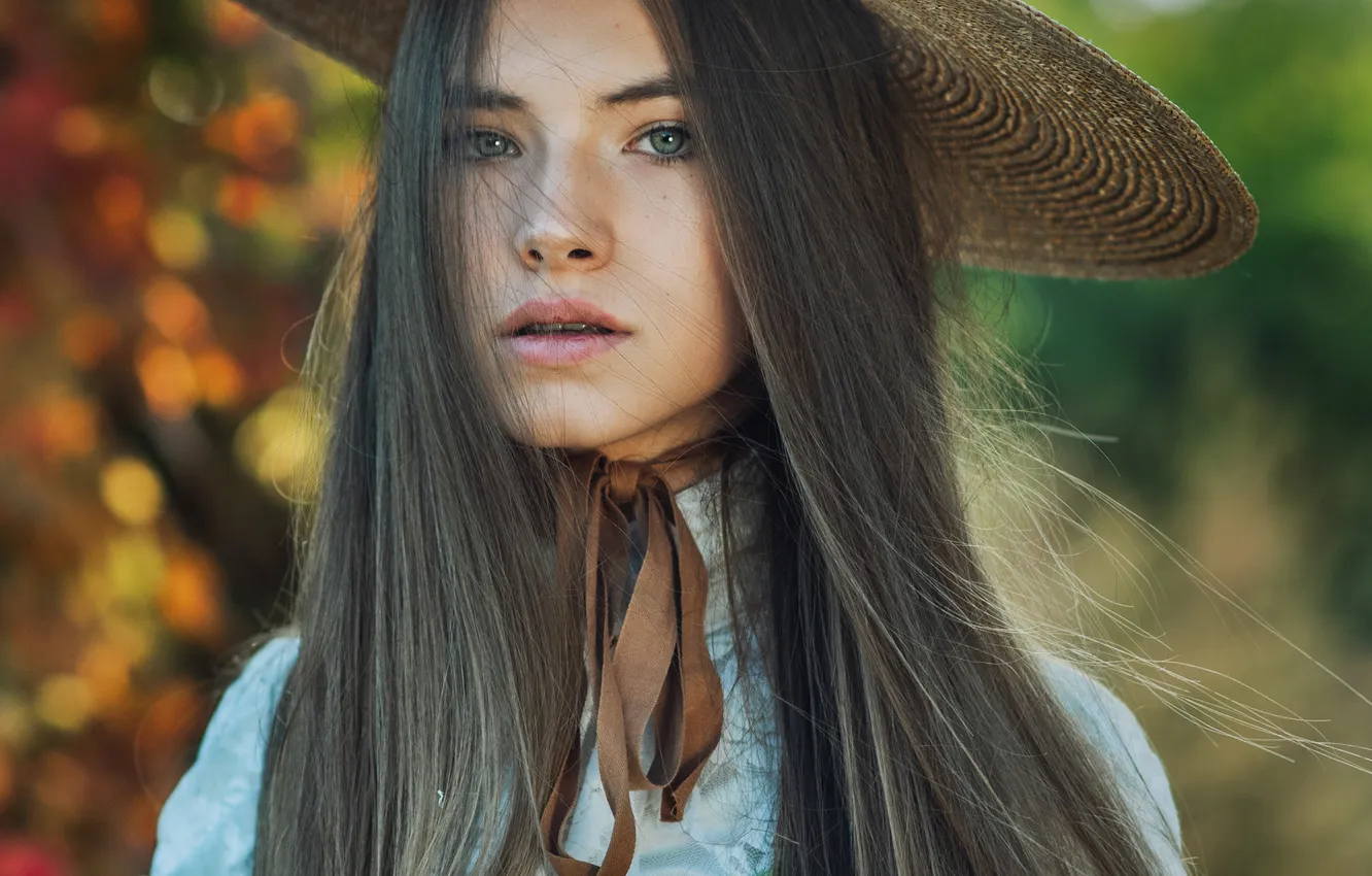 Wallpaper Portrait, Cristina Venedict, Leave me in autumn for mobile ...