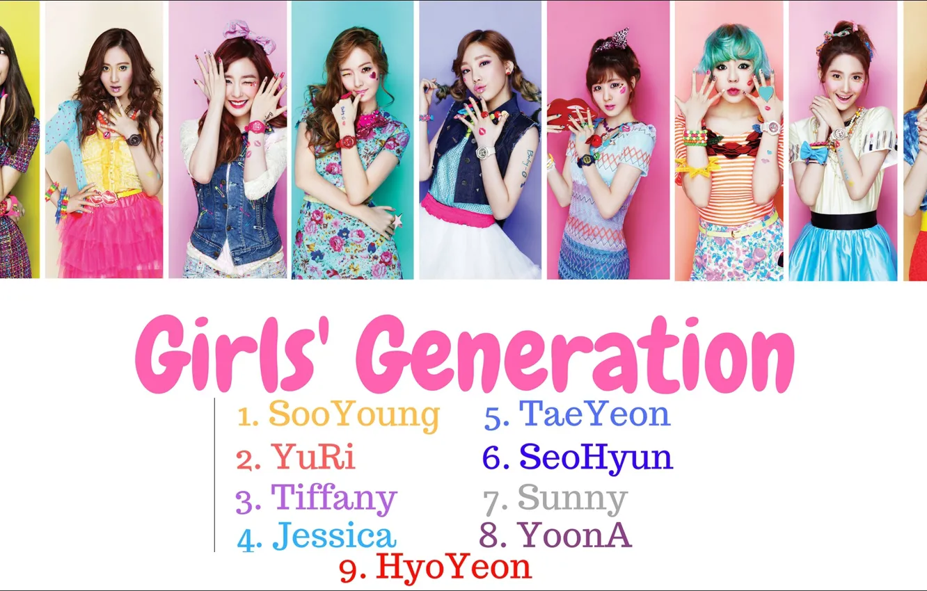 Wallpaper SNSD, Girls Generation, group, nine, K-pop, information ...