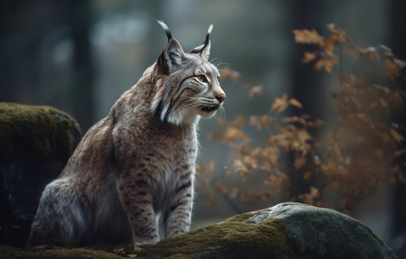 Wallpaper face, portrait, lynx, digital art, AI art, The Art of ...