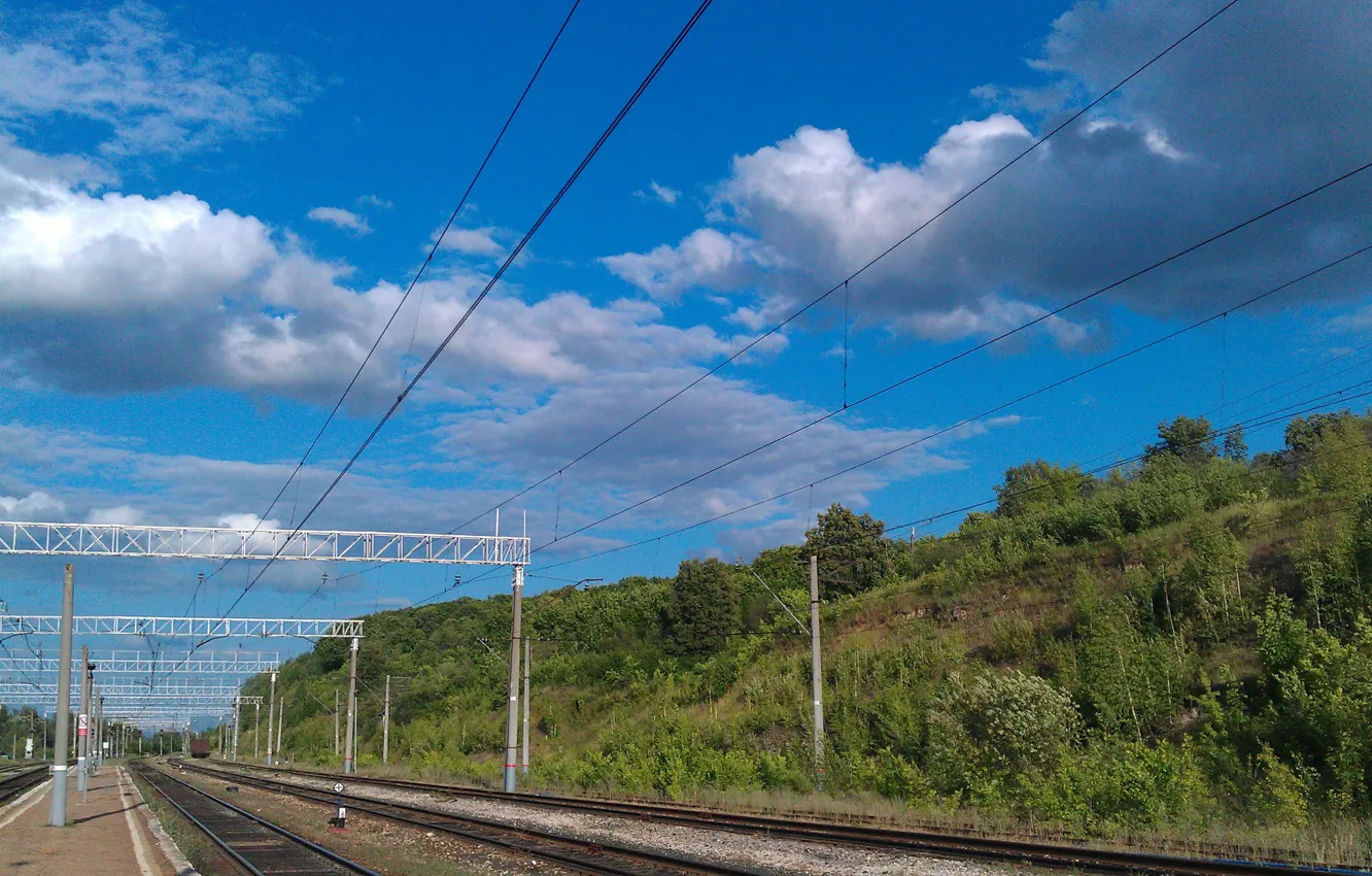 Wallpaper clouds, The sky, Rail journey for mobile and desktop, section ...