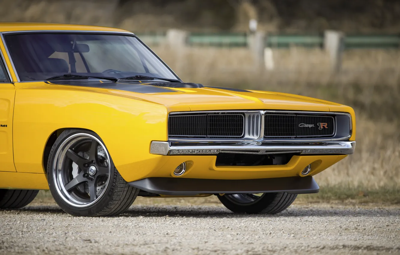 Wallpaper Dodge, Charger, muscle car, front view, Ringbrothers, Dodge ...
