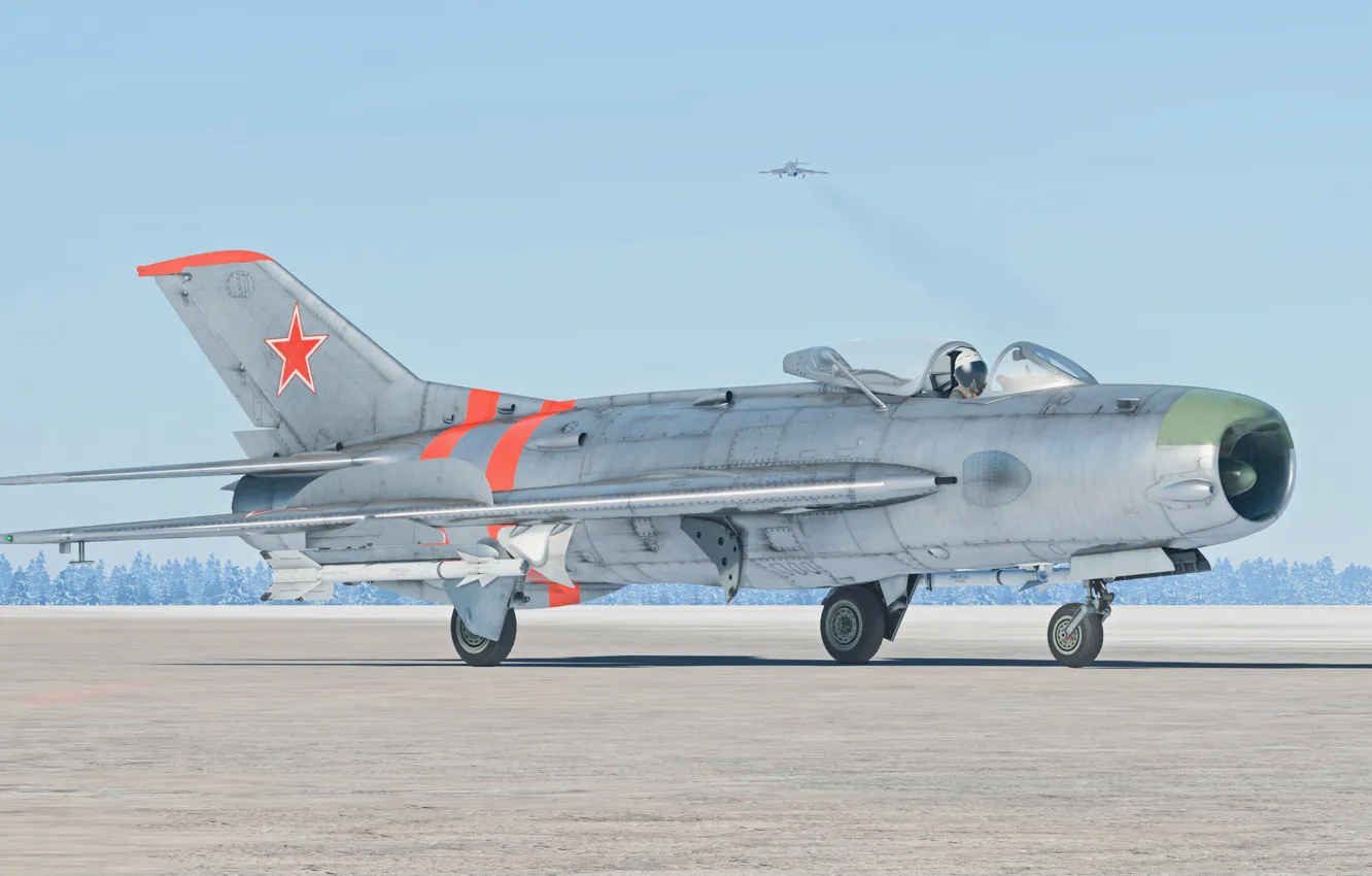 Wallpaper USSR, fighter-interceptor, OKB MiG, MiG-19PT for mobile and desktop, section авиация ...