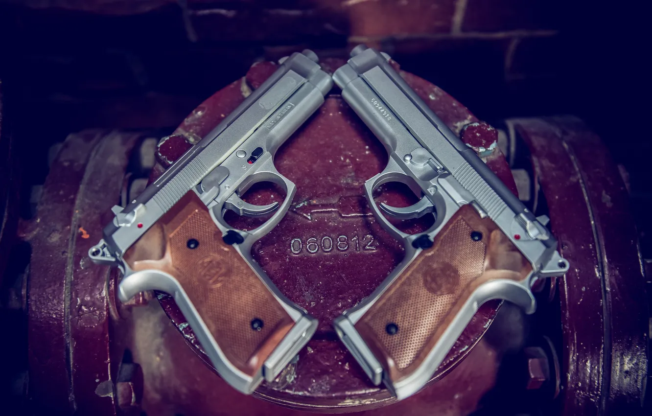 Wallpaper background, guns, pair images for desktop, section оружие ...