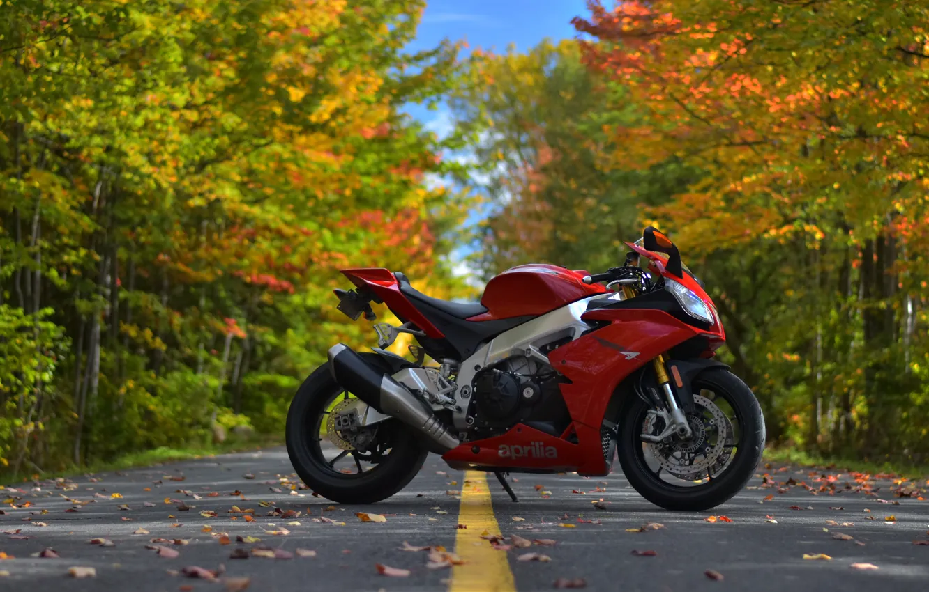 Wallpaper Red, Aprilia, RSV4 for mobile and desktop, section мотоциклы ...