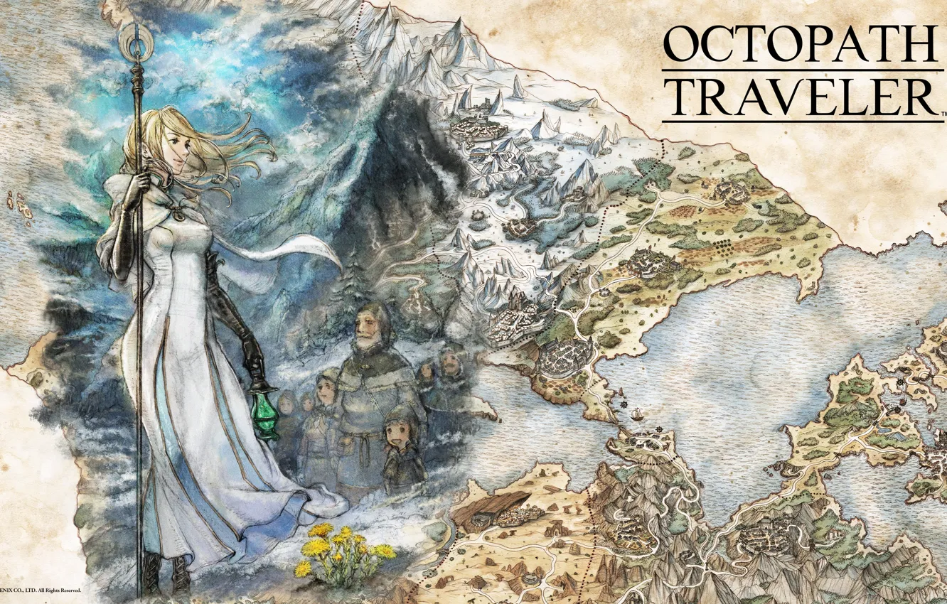 Wallpaper girl, fantasy, game, map, digital art, artwork, fantasy art ...