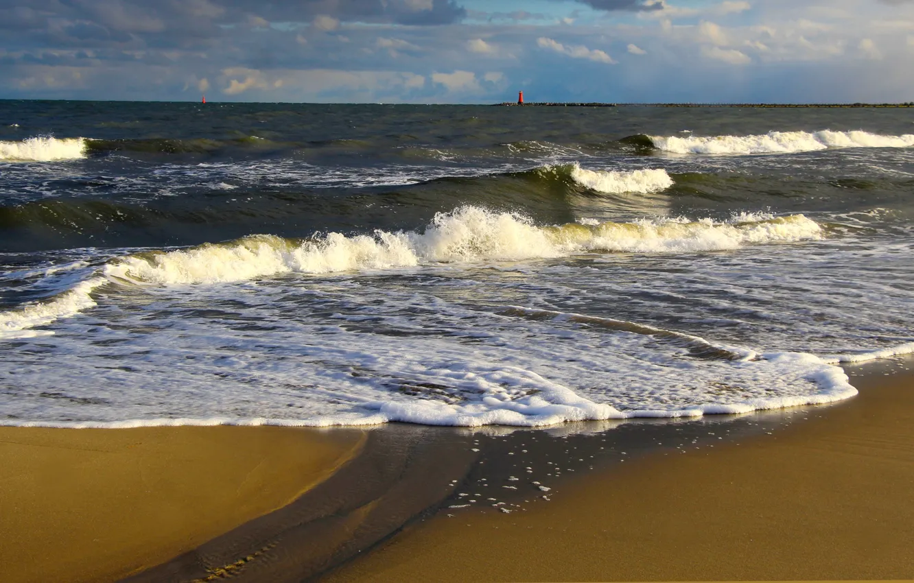 Wallpaper beach, sea, ocean, water, wave for mobile and desktop ...