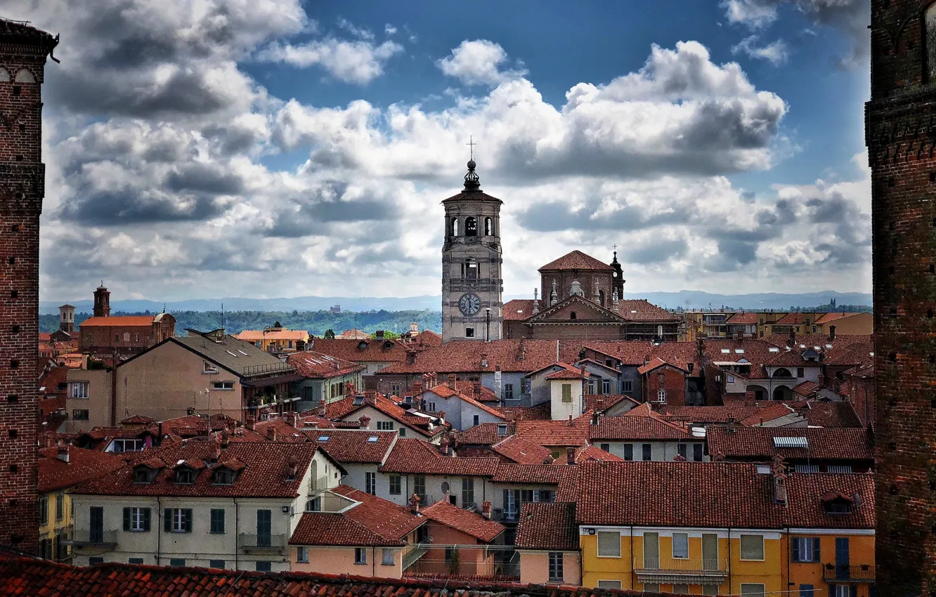 Wallpaper Italy, Piedmont, Duomo city of Fossano for mobile and desktop ...