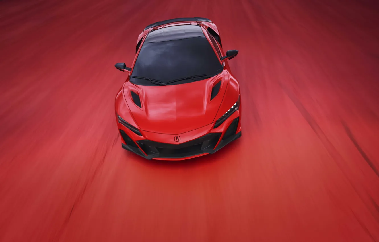 Wallpaper Red, Acura, Front, Acura NSX, Mid-engined coupe sports car ...
