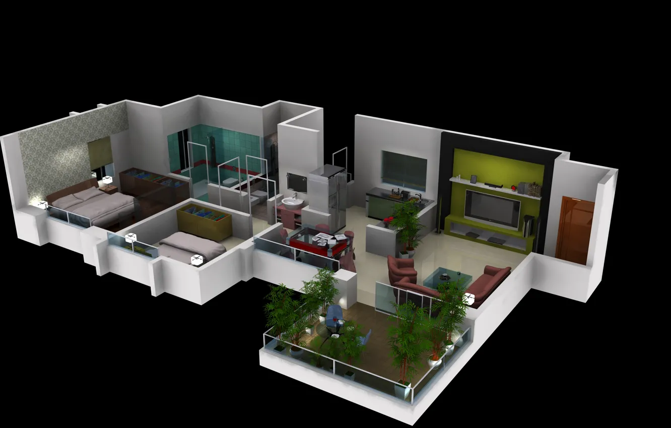 Wallpaper house, design, distribution images for desktop, section ...