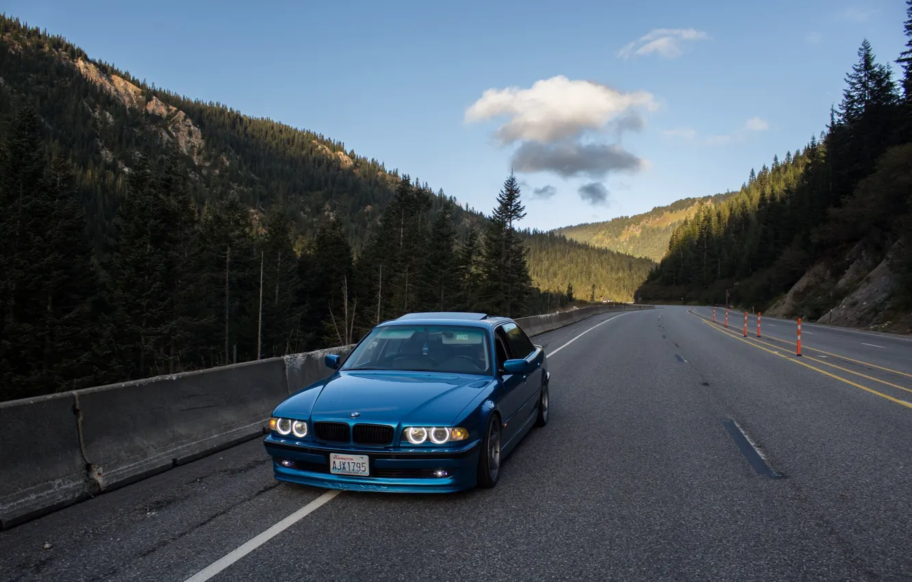 Wallpaper BMW, blue, 7series, E38 images for desktop, section bmw ...