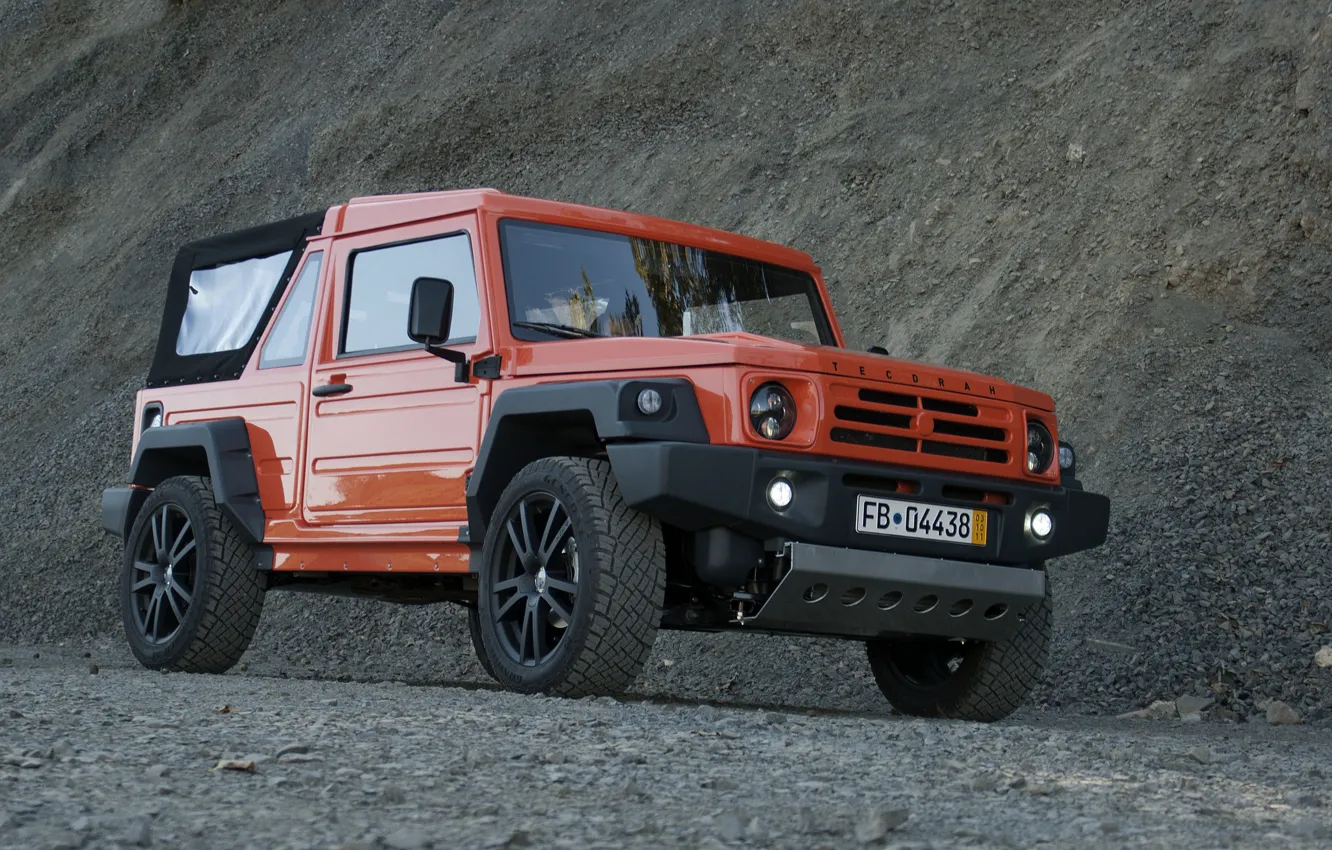 Wallpaper orange, slope, SUV, 2011, 4x4, the ground, Travec, Tecdrah ...