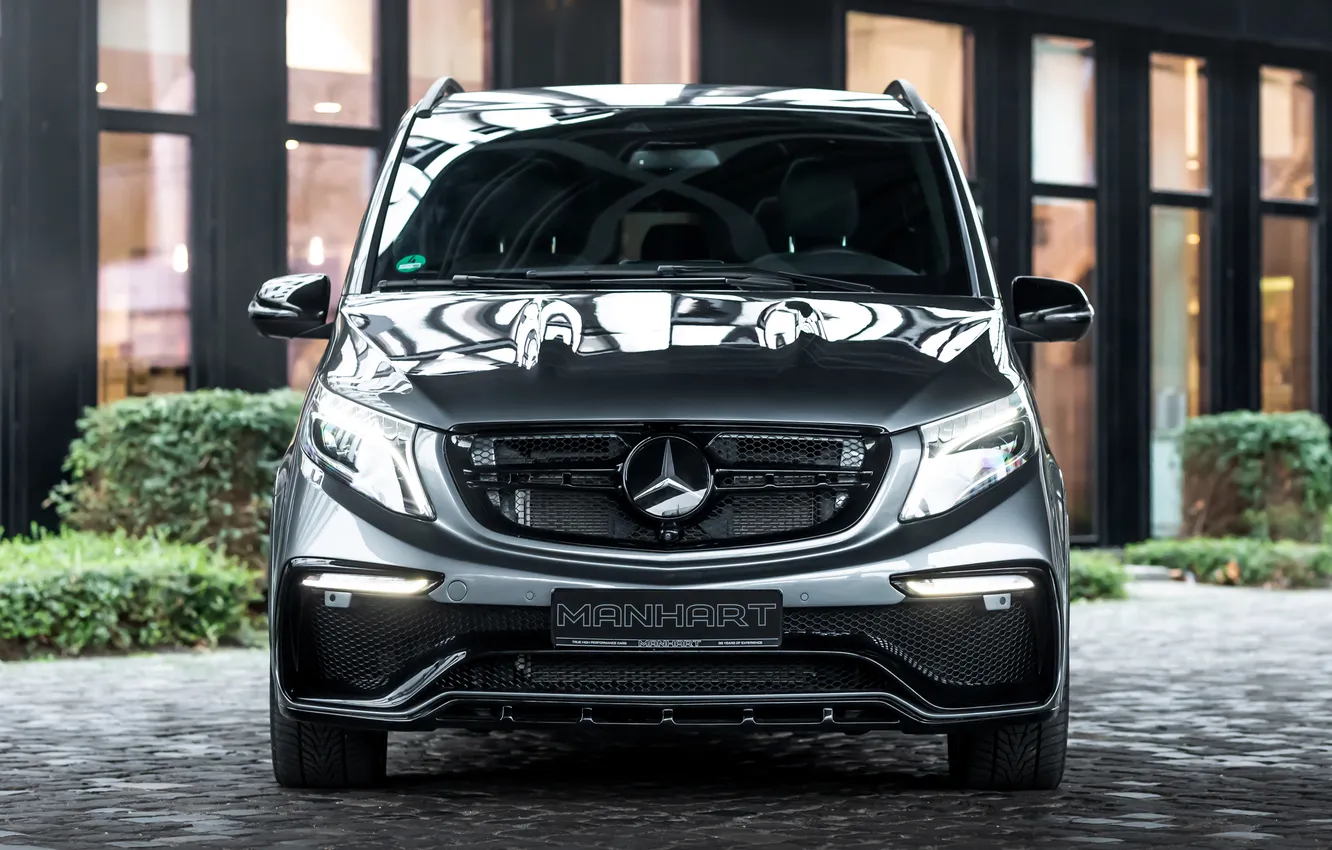 Wallpaper Mercedes-Benz, light, Mercedes, Front, grey, Manhart, V-Class ...