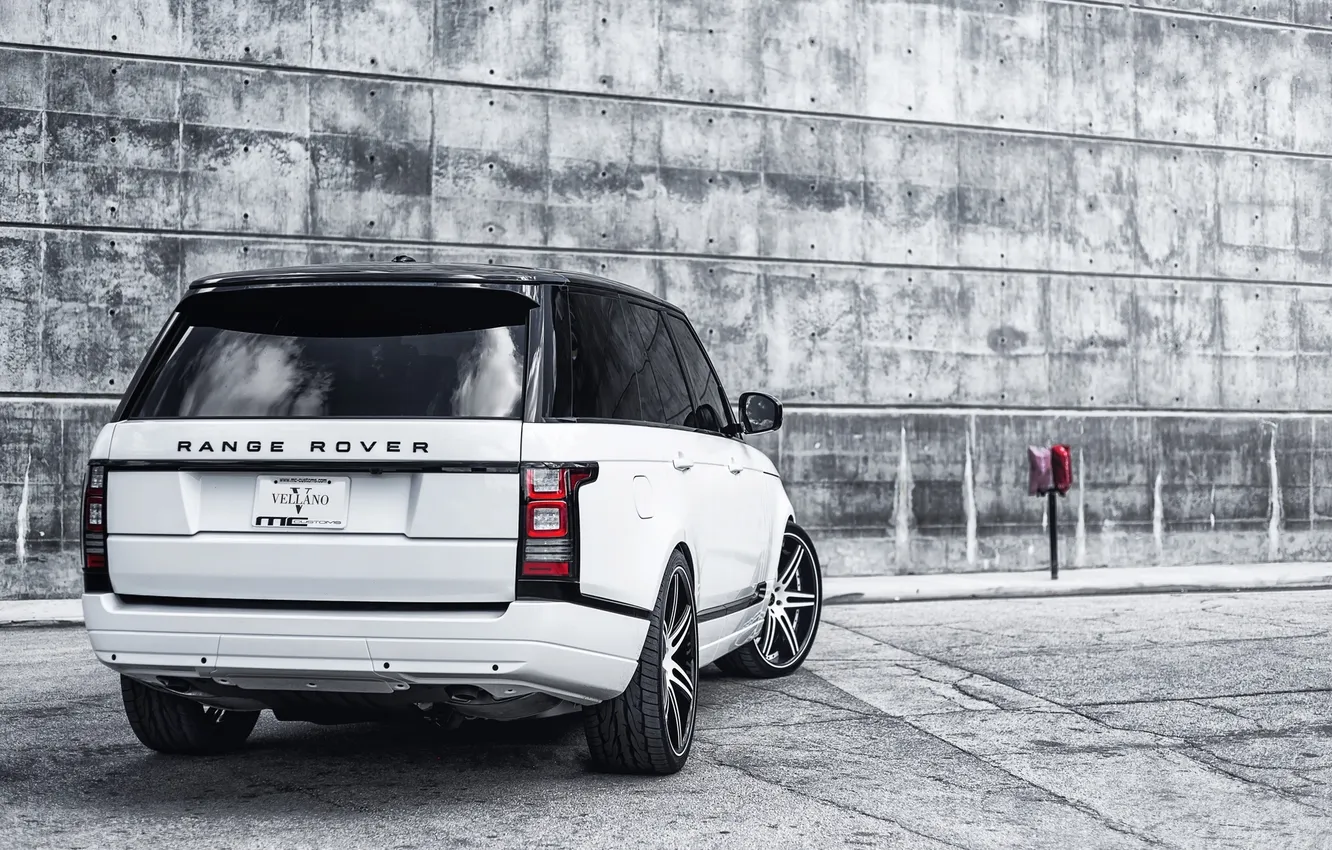 Wallpaper white, wall, white, Land Rover, Range Rover, back, land Rover ...