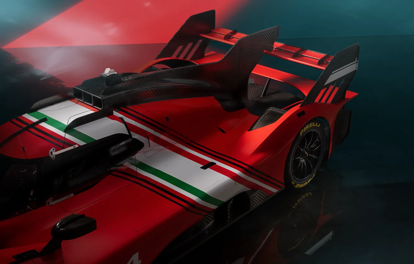 Wallpaper car, Ferrari, 499P, rear wing, Modified Ferrari 499P for ...