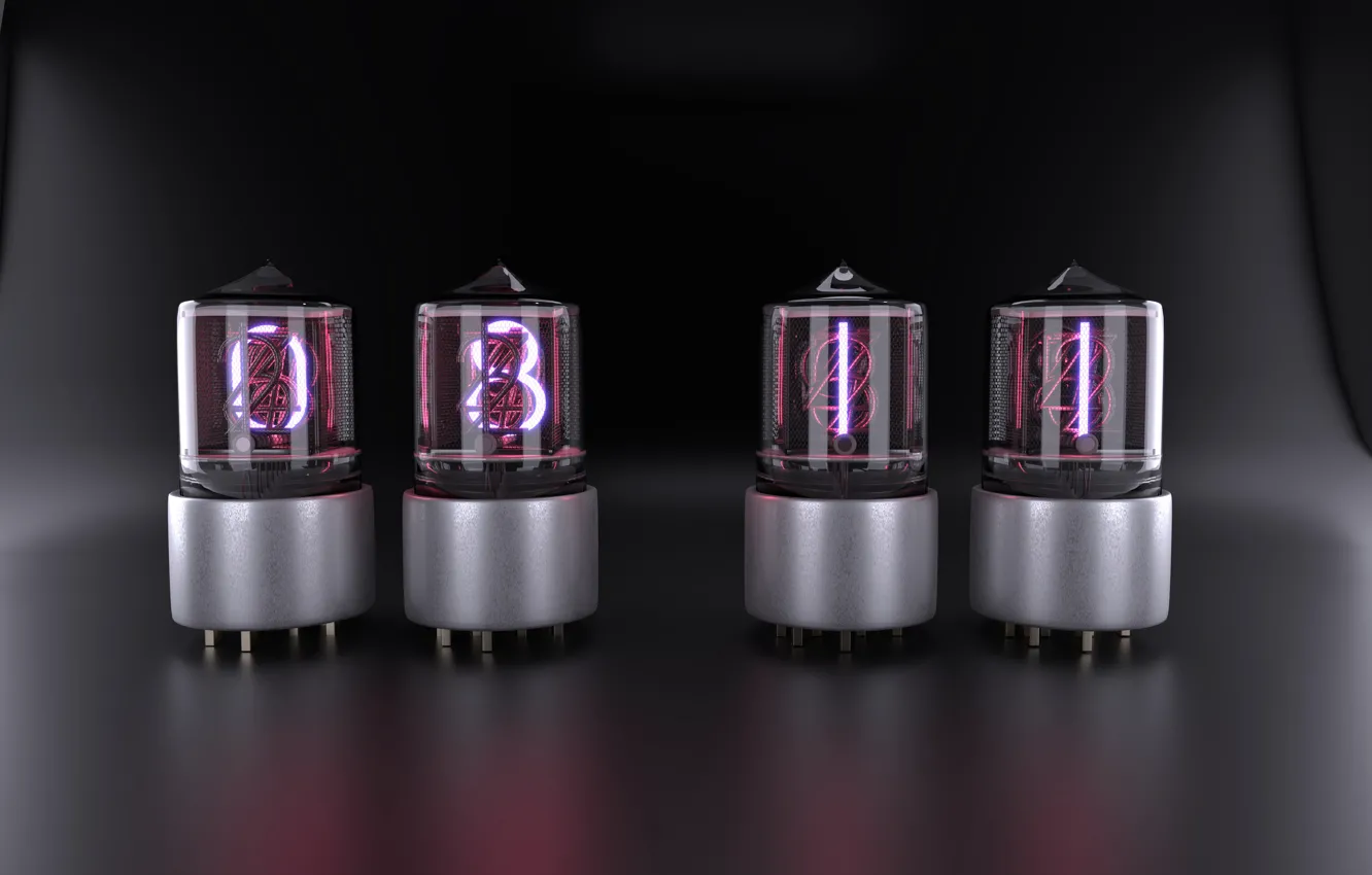 Wallpaper nixie, nixie clock, nixie tibe for mobile and desktop ...