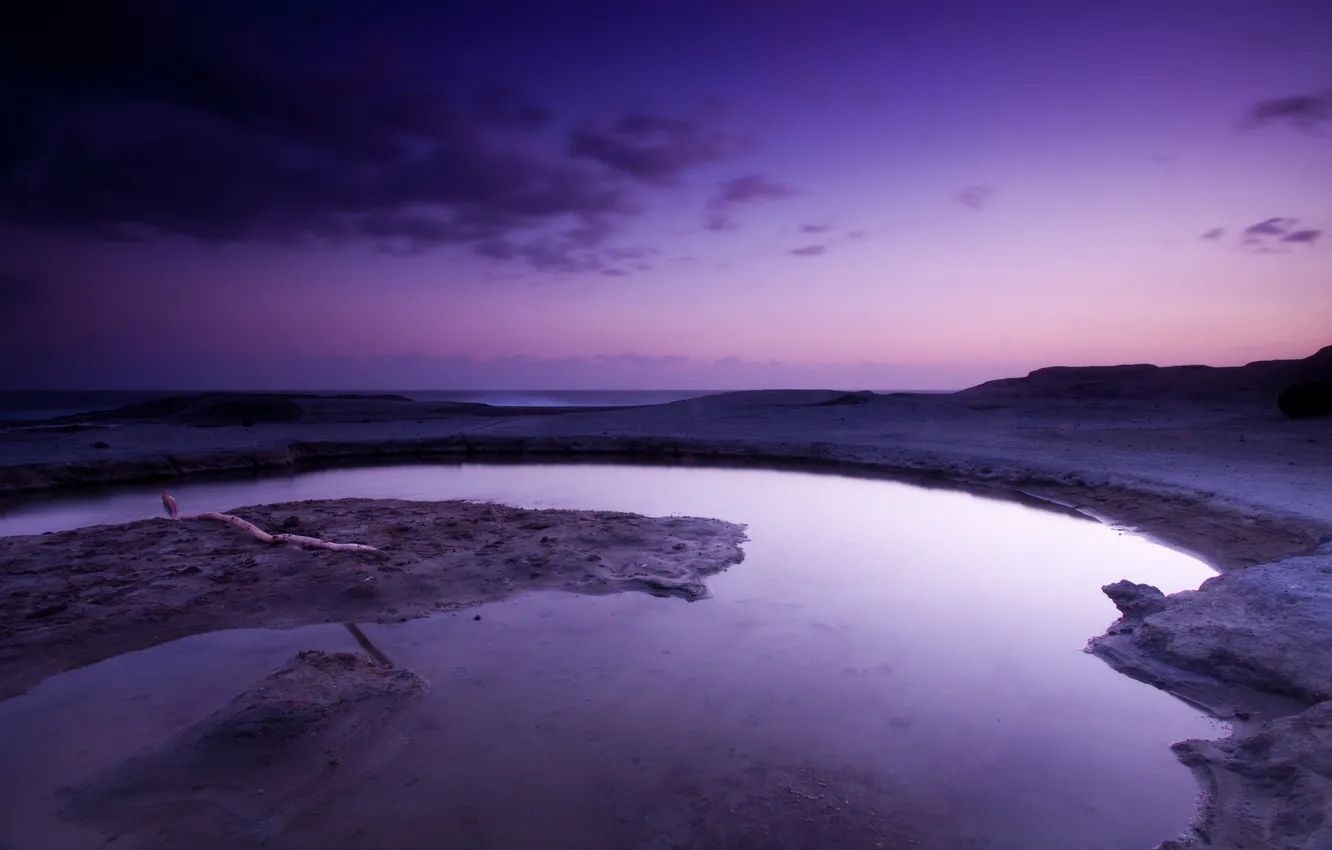 Wallpaper the sky, water, landscape, photo, puddle, stick, beautiful ...