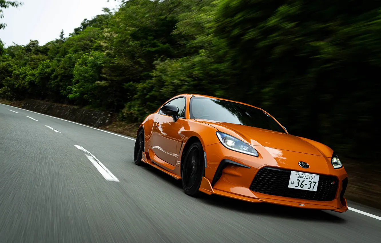 Wallpaper track, front view, sports coupe, Toyota GR 86, tuning, TOM’S ...