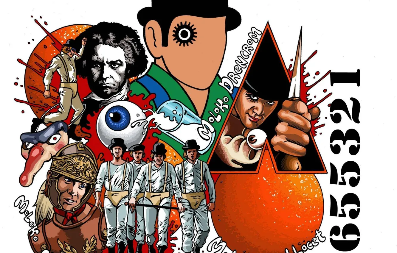 Wallpaper classic, orange, clockwork orange, masterpiece. for mobile ...