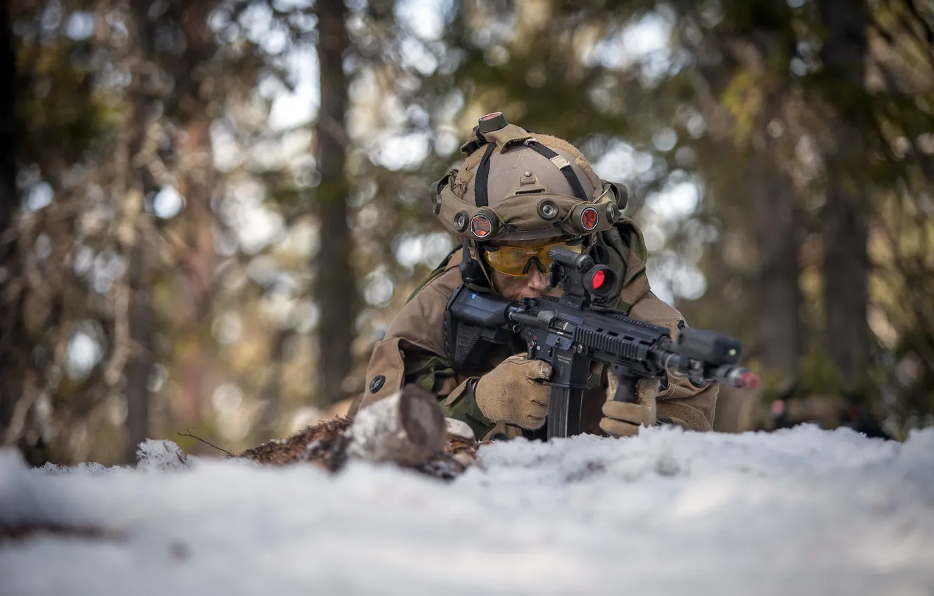Wallpaper weapons, army, soldiers, Norwegian Army images for desktop ...