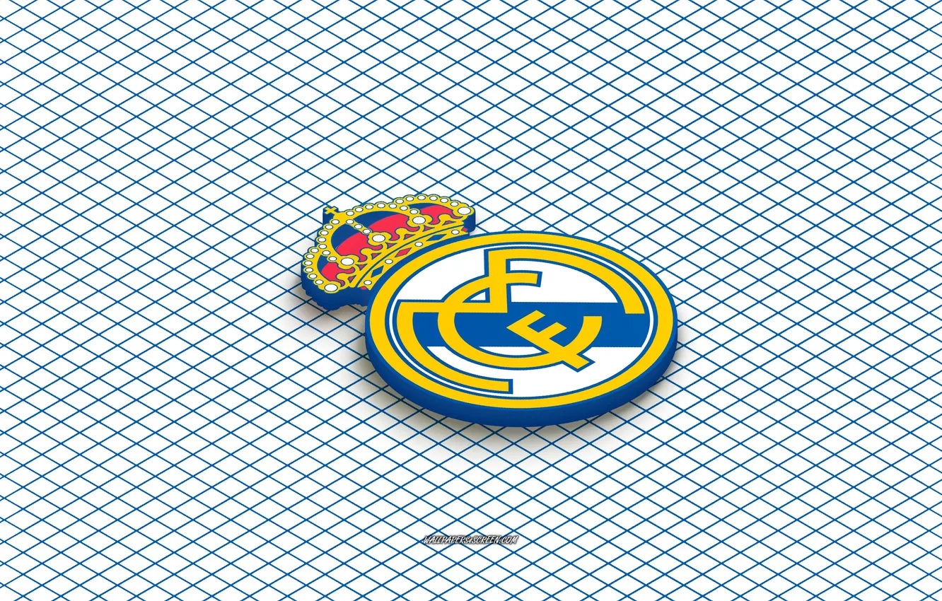 Wallpaper logo, football, Real Madrid, Emblem, badge, crest for mobile ...