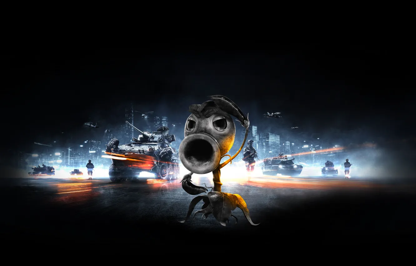 Wallpaper battlefield, zombies, plants, PvZ for mobile and desktop ...
