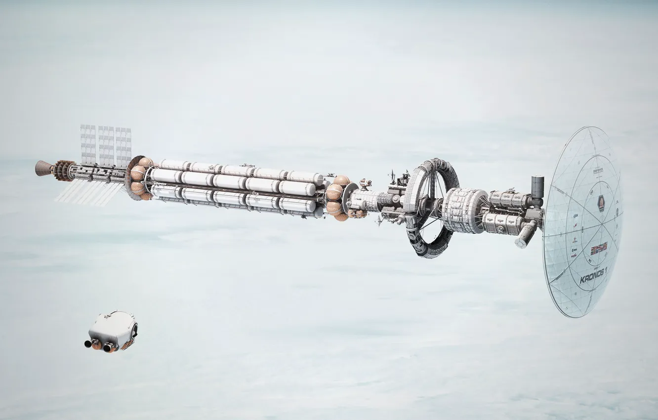 Wallpaper space, planet, flight, camera, Kronos 1 in Low Earth Orbit ...