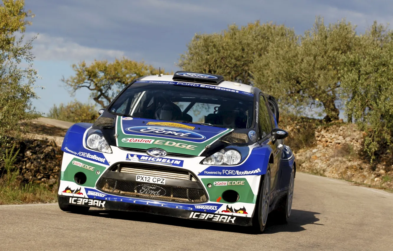 Wallpaper Ford, Sport, Race, Lights, WRC, Rally, Fiesta, The front ...