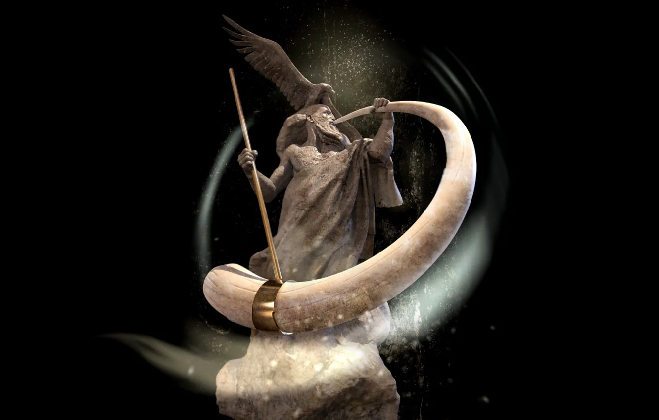 Wallpaper Staff, Black background, Slavic God, Sasha, Gregerman, The ...