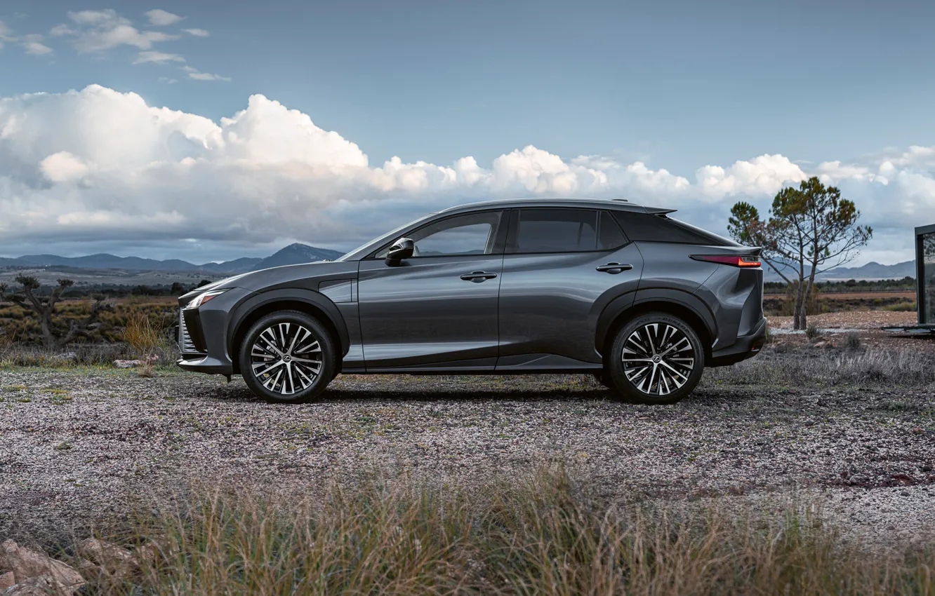 Wallpaper clouds, side view, crossover, electric, Lexus RZ images for ...