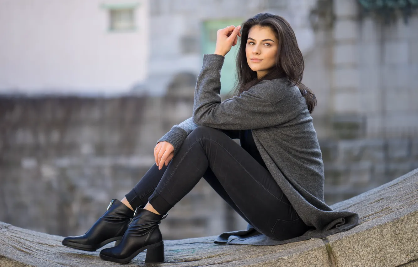 Wallpaper look, face, style, model, sitting for mobile and desktop ...