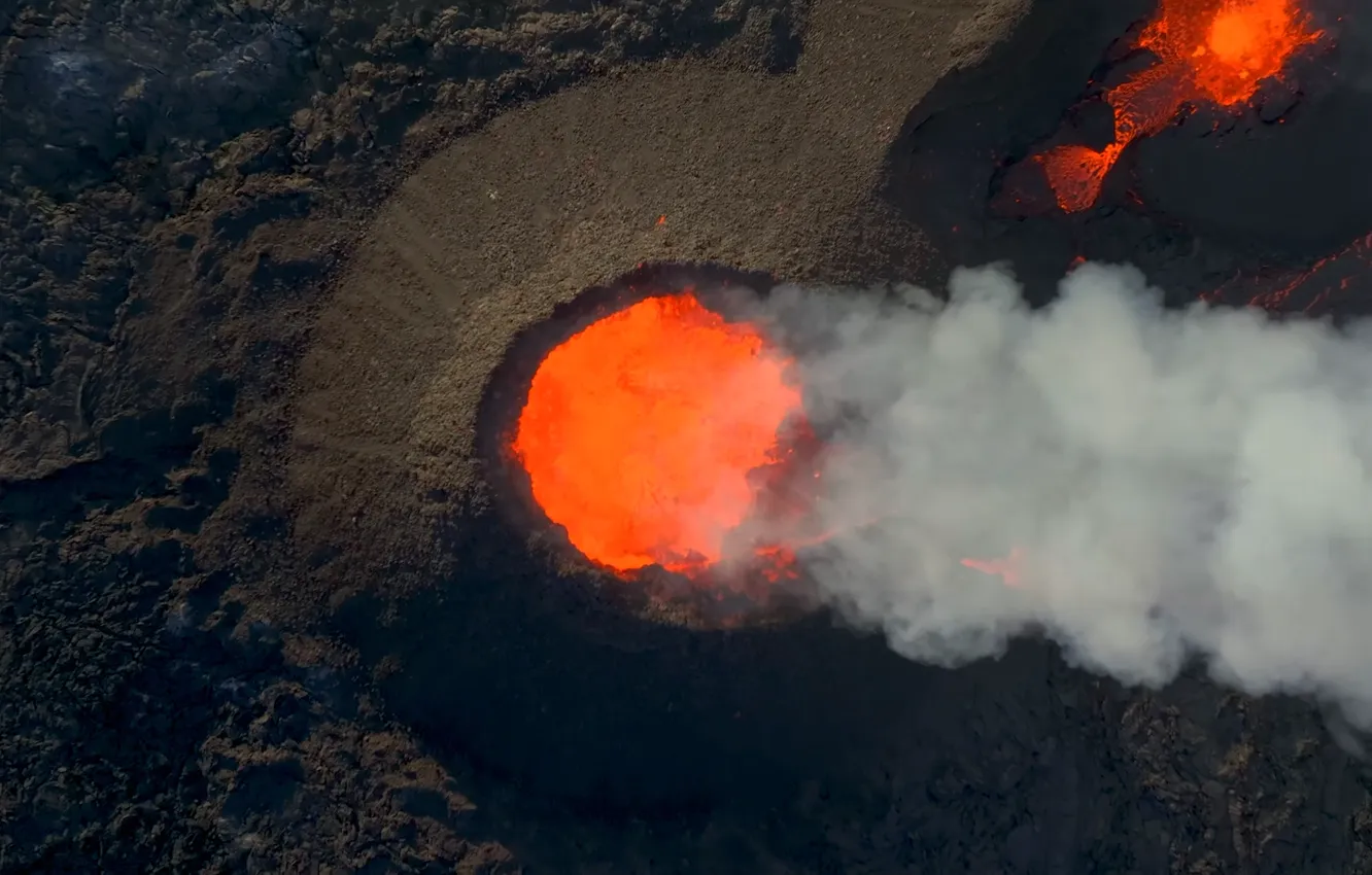 Wallpaper fire, hot, smoke, volcano for mobile and desktop, section ...