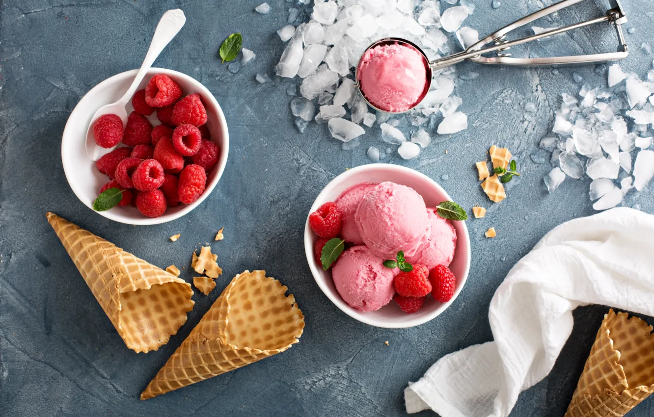 Wallpaper Ice, Sweets, Food, Raspberry, Ice cream images for desktop ...
