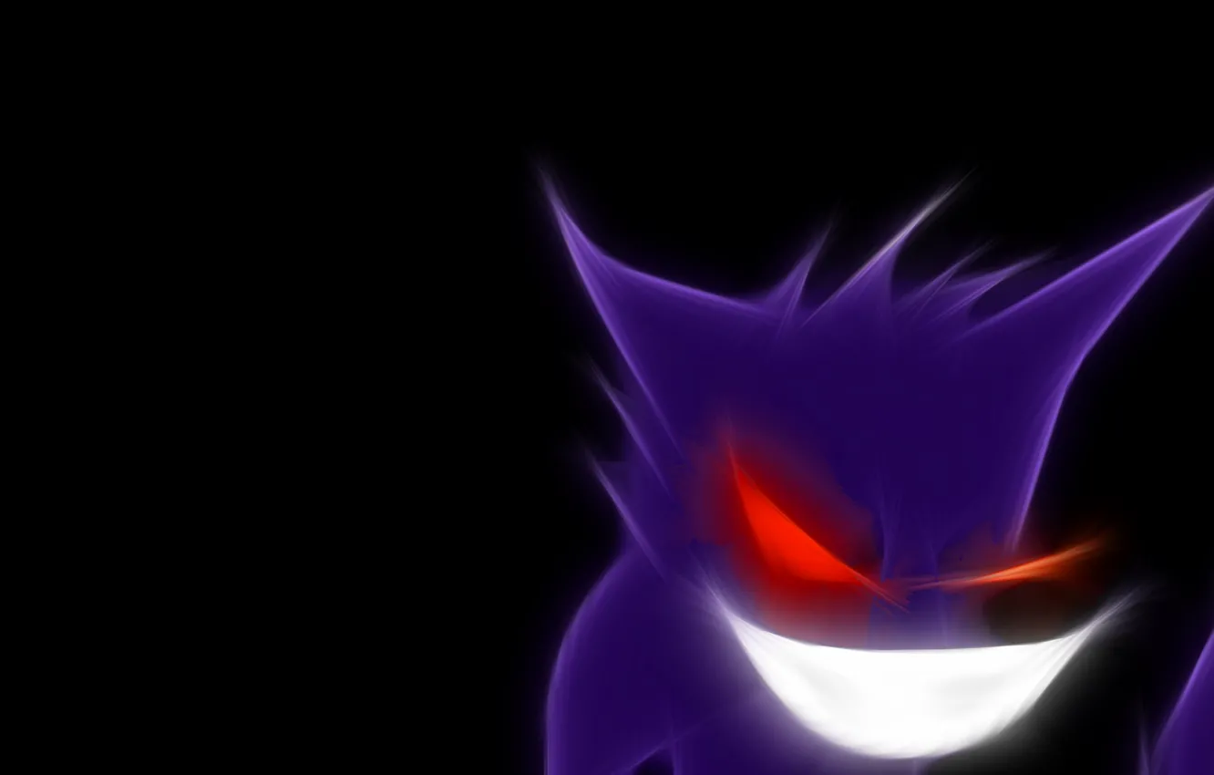 Wallpaper line, ghost, poison, pokemon, pokemon, poisonous, Gengar ...